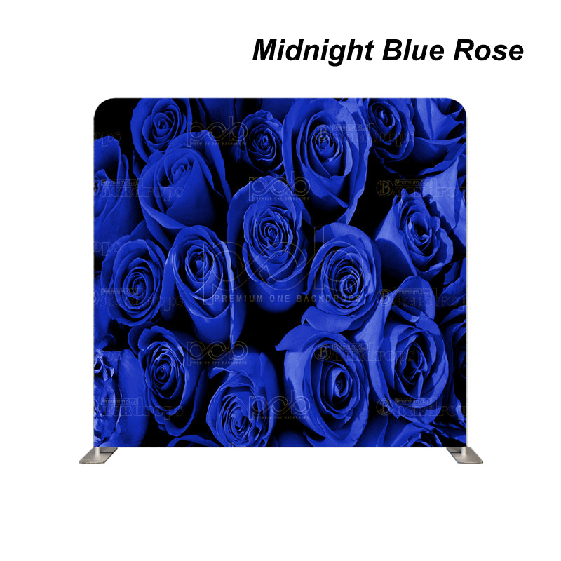 Pillow Cover Backdrop (Midnight Blue Rose)