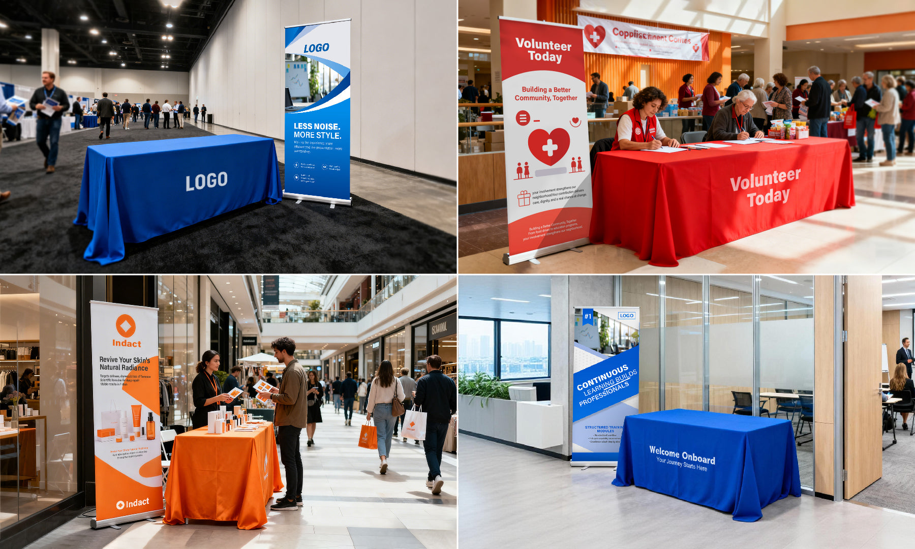 Affordable Table Cover and Retractable Banner Set: The Ultimate Display ...