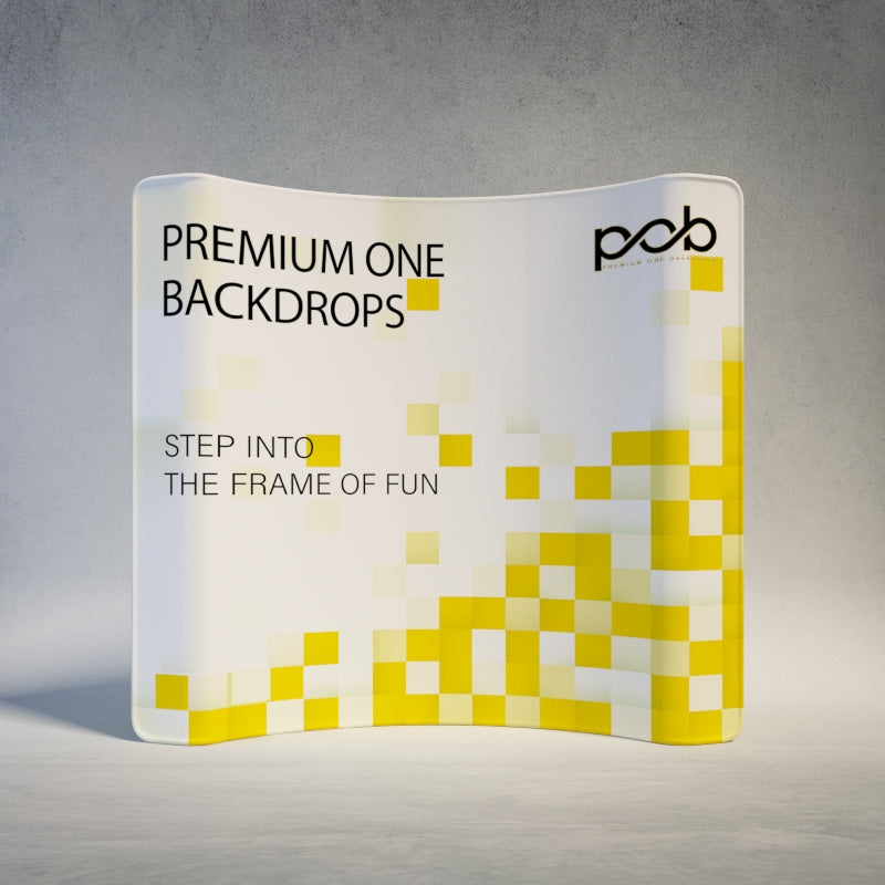 Trade Show Display-Curved Pillow Case Backdrop
