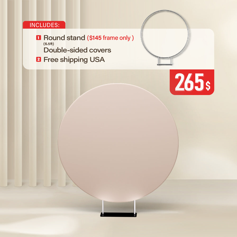 Heavy Duty 7ft Round Arch Backdrop Stand