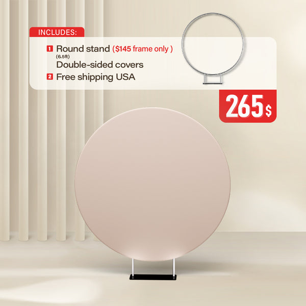 Heavy Duty 7ft Round Arch Backdrop Stand