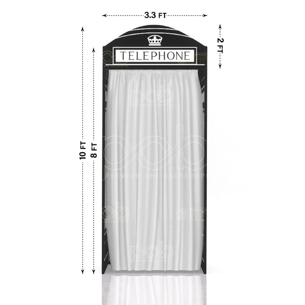 telephone booth enclosure -B-Black