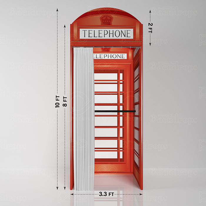 telephone booth enclosure -B-Red