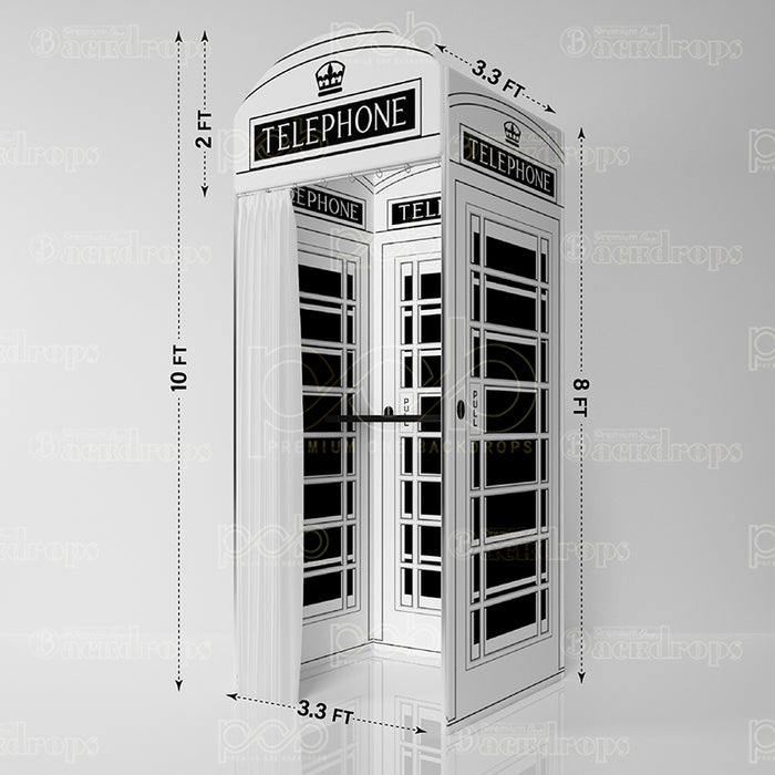 telephone booth enclosure -B-White