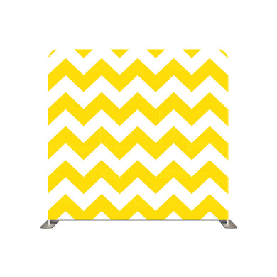 Pillow Cover Backdrop(yellow & white chevron)